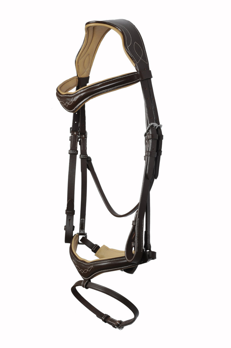 Padded Fancy Stitch Jump Bridle – SIE EQUESTRIAN